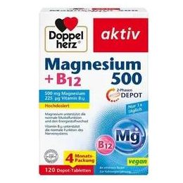 Queisser Doppelherz Magnesium 500+b12 2-Phasen Depot 120 ST