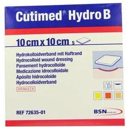 BSN Medical Cutimed Hydro B 10x10cm Hydrokoll.verb.m.haftrand 5 ST