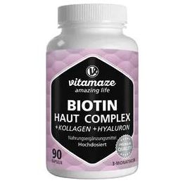 Vitamaze GmbH Biotin Haut Komplex Hochdosiert + Kollagen 90 ST