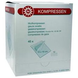 NOBAMED Mullkompresse 10x10cm 12Fach Sterile Kompr pro Set 80 ST