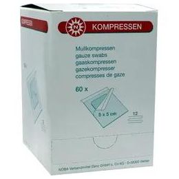 NOBAMED Mullkompressen 5x5Cxm 12F Steril 60 ST