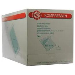 NOBAMED Mullkompressen 10x20cm 8F Steril 100 ST