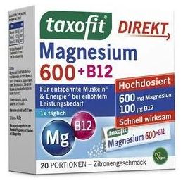 Klosterfrau Taxofit Magnesium 600 + B12 Direktgra. 20 ST