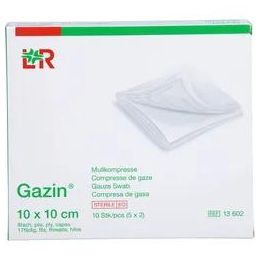 Gazin Mullkomp.10x10 cm Steril 8Fach 10 ST