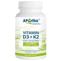 APOrtha Vitamin D3 5.000 Ie + Natto K2 200 Ug 365 ST