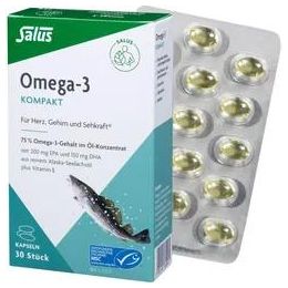 Omega-3 Kompakt aus Reinem Alaska-Seelachs&ouml;l Salus 30 ST