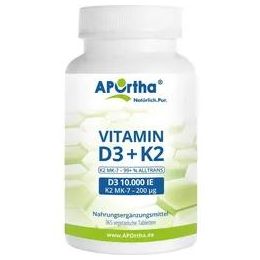 APOrtha Vitamin D3 10.000 Ie + Natto K2 200 Ug 365 ST