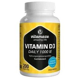 Vitamaze GmbH Vitamin D3 1000 I.e. Daily Vegetarisch 200 ST
