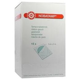 NOBAMED Nobatamp 5mx1cm Steril Tamponadebinde 15 ST