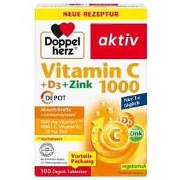 Doppelherz Vitamin C 1000 + D3 + Zink Depot 100 ST