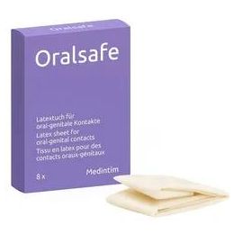 Oral Safe Latexschutztuch Erdbeere 8 ST