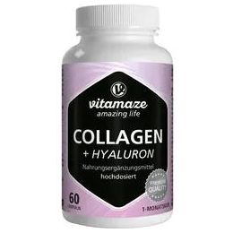 Vitamaze GmbH Collagen 300mg + Hyaluron 100mg Hochdosiert 60 ST