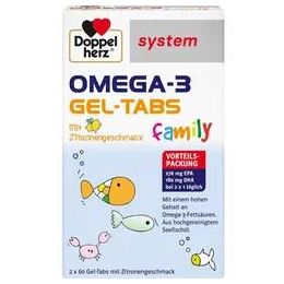 Doppelherz Omega-3 Gel-Tabs Family System 120 ST