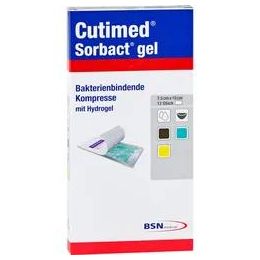 Cutimed Sorbact Gel Kompressen 7.5x15 cm 10 ST
