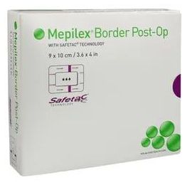 Mepilex Border Post-Op 9x10 cm Verband Haftend 10 ST