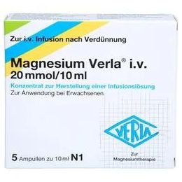 Verla-Pharm Arzneimittel GmbH & Co. KG Magnesium Verla I.v. 20 Mmol/10ml 5 ST