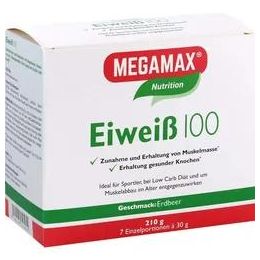 Eiweiss 100 Erdbeer Megamax 210 G