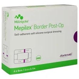 Mepilex Border Post-Op 6x8 cm Verband Haftend 10 ST