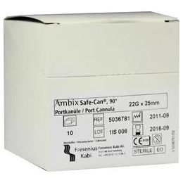 Fresenius Ambix Safe-Can Portpunktionskan. Gebogen 22Gx25Mm 10 ST