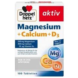 Doppelherz Magnesium + Calcium + D3 100 ST