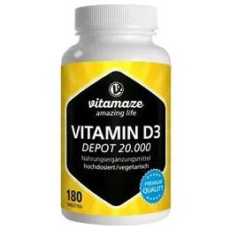 Vitamaze GmbH Vitamin D3 20.000Ie Depot Hochdosiert 180 ST