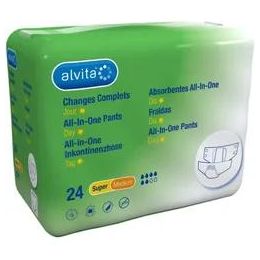 Alvita All-In-One Inkontinenzhose Super Medium Tag 24 ST