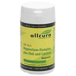 Allcura Magnesium Komplex Kapseln mit Zink+calcium 100 ST