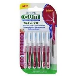 Sun Star Gum Trav-Ler Pink Kerze 1.4Mm Interdental+6 Kappen 6 ST