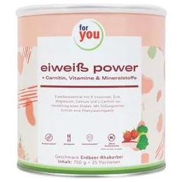 For You Eiwei&szlig; Power Erdbeere 750 G