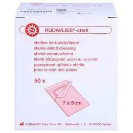 1001 Artikel Medical Rudavlies 7cmx5cm Pflaster Steril 50 ST