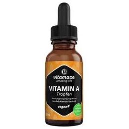 Vitamaze GmbH Vitamin A 500Ug Hochdosiert Tropfen Vegan 50 ML