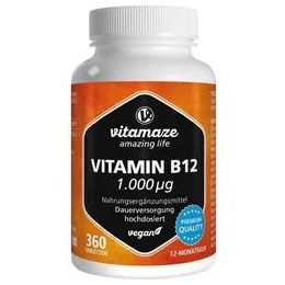 Vitamaze GmbH Vitamin B12 1000 Ug Hochdosiert Vegan 360 ST