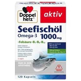 Doppelherz Seefisch&ouml;l Omega-3 1000mg + Fols&auml;ure 120 ST