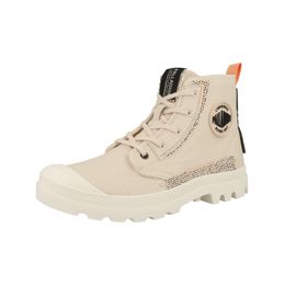 Palladium Schn&uuml;rstiefelette 'Pampa' Damen Gr&ouml;&szlig;e 37.5 elfenbein / dunkelorange / schwarz Winterschuhe