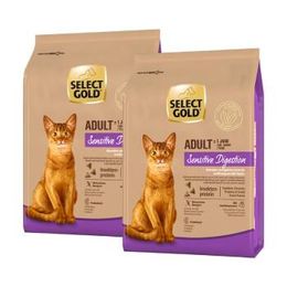 SELECT GOLD Sensitive Digestion Trockenfutter Katze Adult mit Insekten-Protein-Mischung 2x2,5 kg