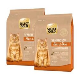 SELECT GOLD Hair+Skin Senior Gefl&uuml;gel und Lachs 2x2,5 kg