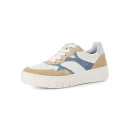 Tamaris Sneaker Damen Gr&ouml;&szlig;e 38 camel / blue denim / offwhite