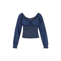 NALLY Bluse 'Fashion Look' Damen Gr&ouml;&szlig;e XL blue denim