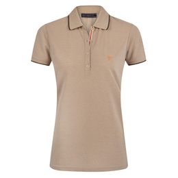 Felix Hardy Poloshirt Damen Gr&ouml;&szlig;e S beige / orange / schwarz