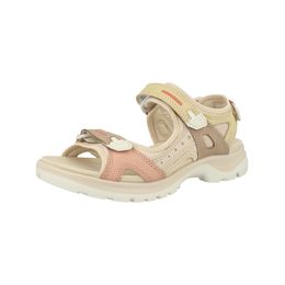 Ecco Sandals 'Offroad' female size 38 Light beige / Dark beige / Light yellow / Rose