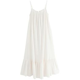 next Kleid Damen Gr&ouml;&szlig;e 48 creme / braun Winterkleid