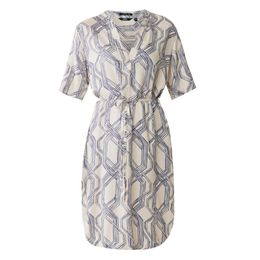 Mexx Kleid Damen Gr&ouml;&szlig;e 42 creme / royalblau Winterkleid