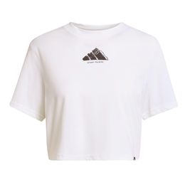 adidas Performance Funktionsshirt 'CLIMACOOL Vintage Training Graphic' Damen Gr&ouml;&szlig;e L schwarz / wei&szlig;