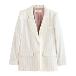 next Blazer Damen Gr&ouml;&szlig;e 52 grau / wollwei&szlig;