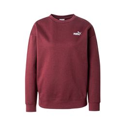 Puma Sportsweatshirt 'ESS No. 1' Damen Gr&ouml;&szlig;e L weinrot / wei&szlig;