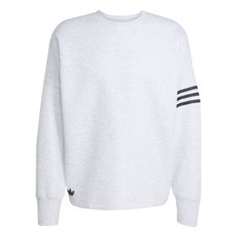 adidas originals Sweatshirt 'Neuclassics' Herren Gr&ouml;&szlig;e XS hellgrau / schwarz
