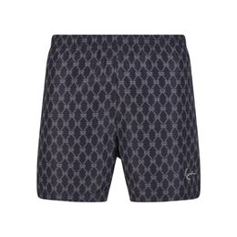 Karl Kani Badehose 'KM251-041-1 Signature Monogram Aop' Herren Gr&ouml;&szlig;e XXL nachtblau / wei&szlig;