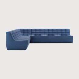 Ethnicraft N701 Modulare Sofagranitur 90° Quadratisch Links