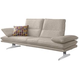 W.Schillig 2,5-Sitzer &raquo;broadway Designsofa mit hohem Sitzkomfort&laquo; Sitztiefenverstellung, Kopfteil- & Seitenteilverstellung, Breite 236cm braun 