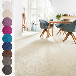 ANDIAMO Teppichboden &raquo;Sophie, Frisee-Velours, Made in Netherlands&laquo; rechteckig 12 mm H&ouml;he Uni Farben, Breite 400 cm oder 500 cm, strapazierf&auml;hig & pflegeleicht